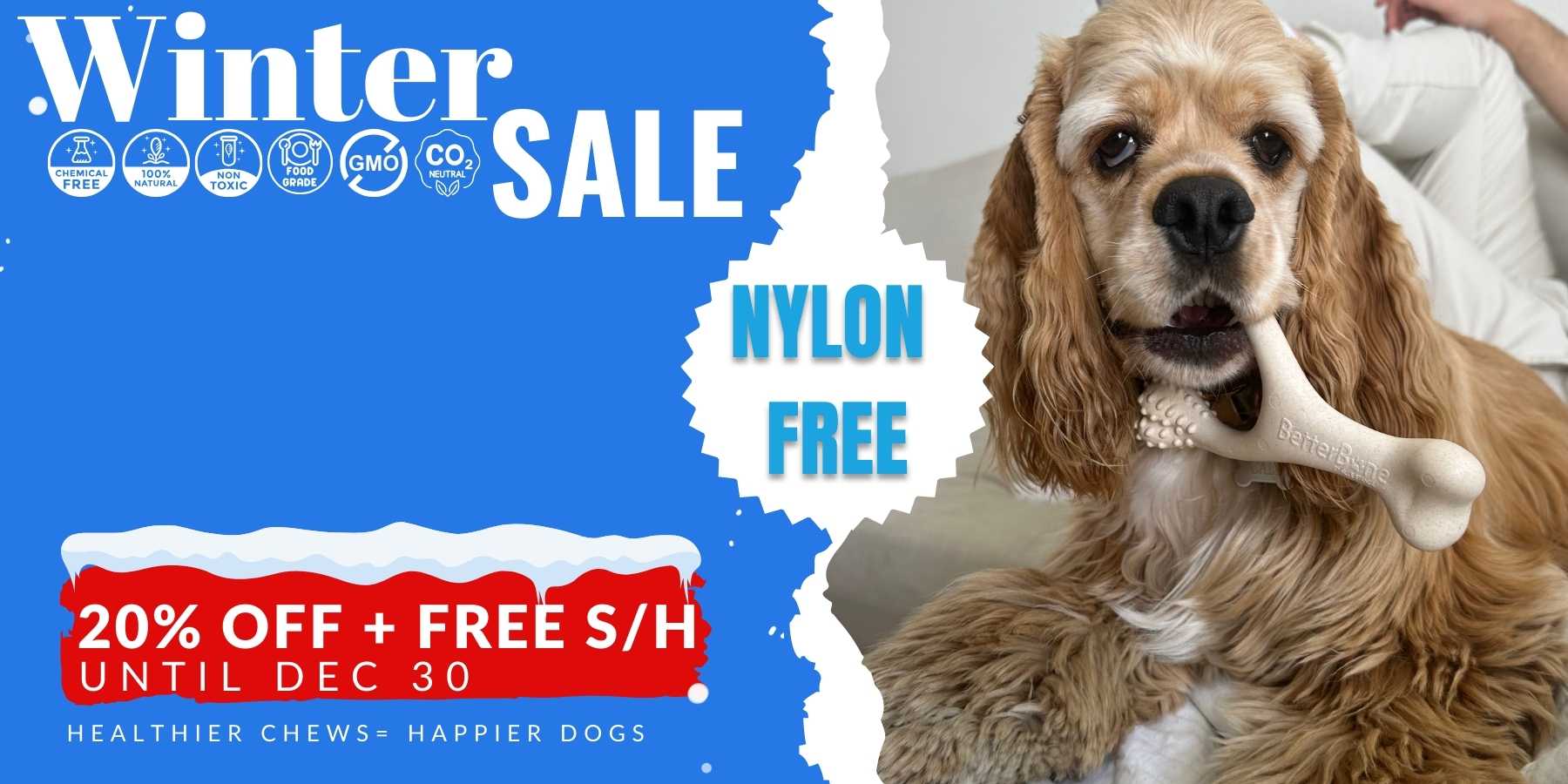 Better Bone All Natural Dog Bone | Sustainable & Hypoallergenic